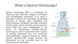 DIFFERENT TYPES OF - ELECTRON MICROSCOPY | PPTX