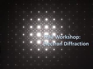 Electron diffraction: Tutorial with exercises and solutions (EMAT Workshop 2017) | PDF
