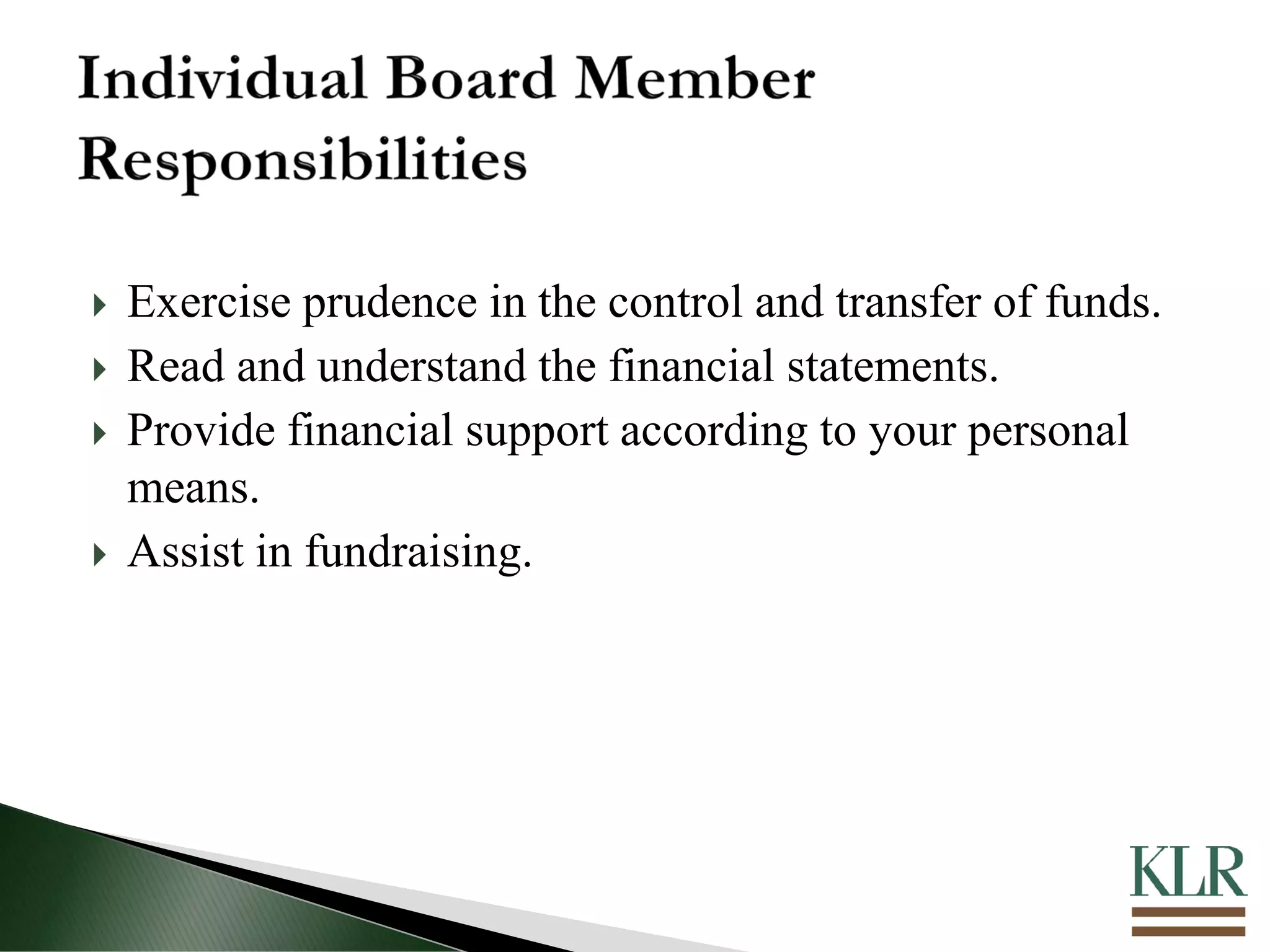 Ten basic-responsibilities-nonprofit-board-webinar-series | PPT