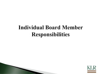 Ten basic-responsibilities-nonprofit-board-webinar-series | PPT