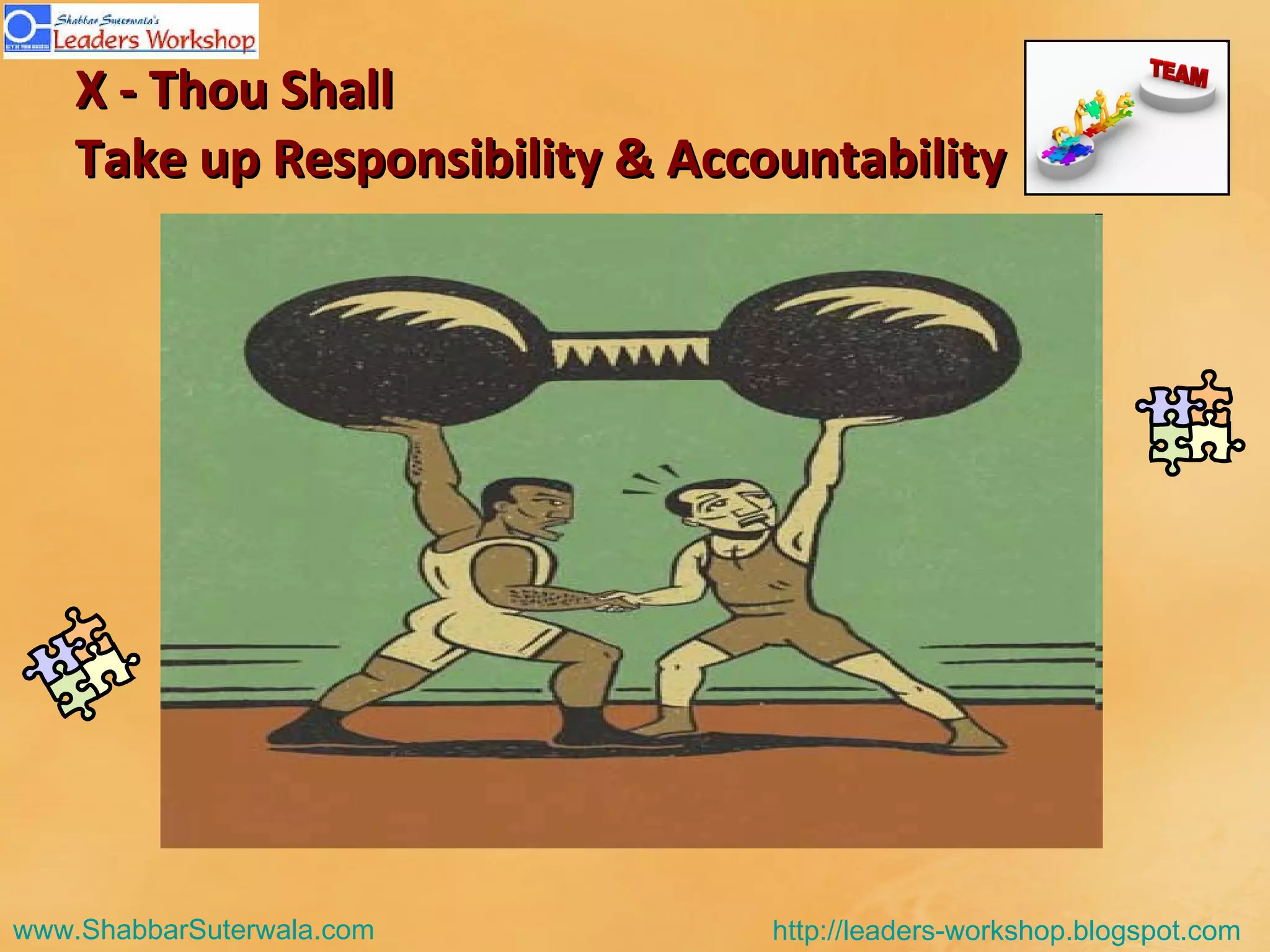 Ten commandments-for-collaborative team work | PPT