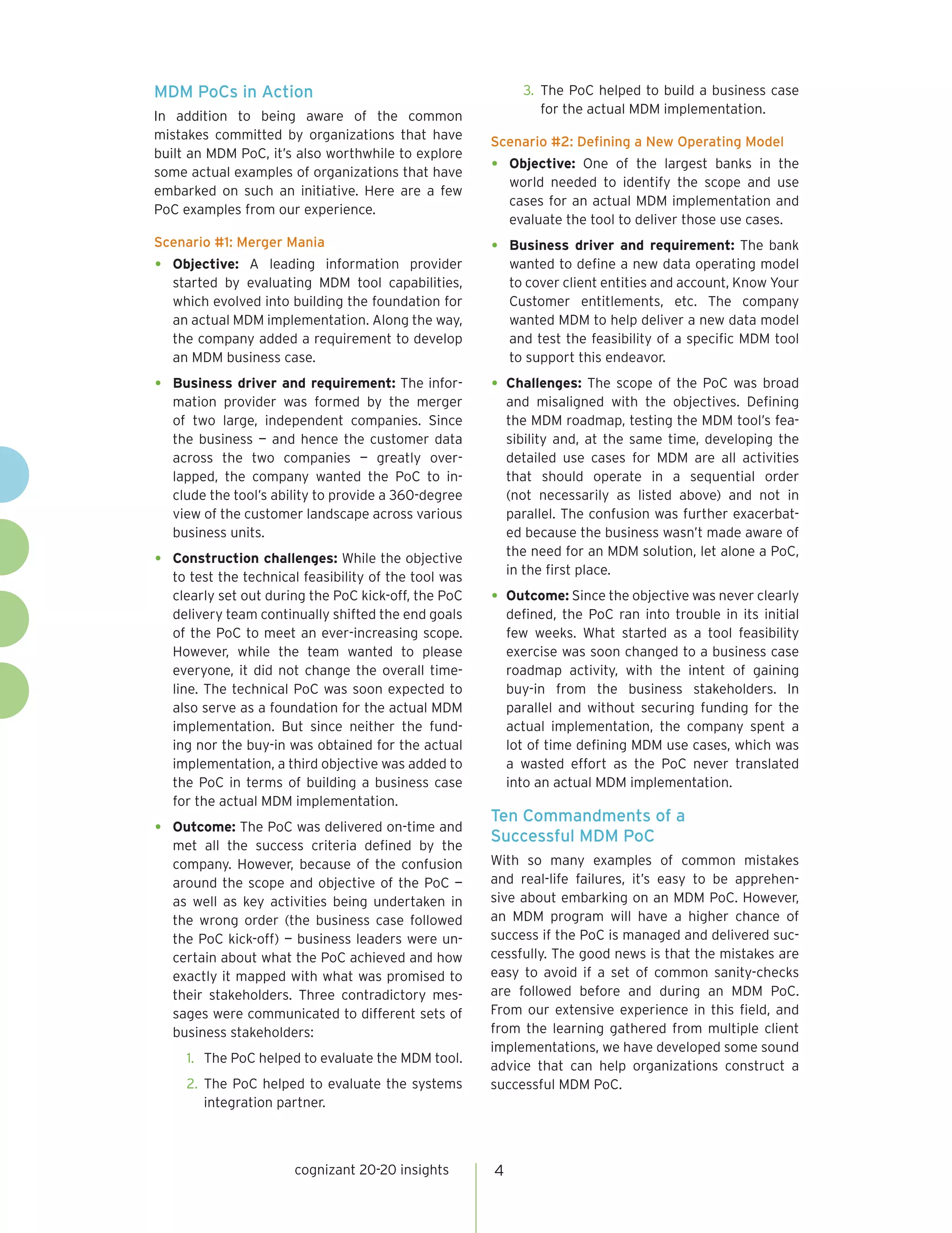Ten Commandments of a Winning MDM PoC | PDF