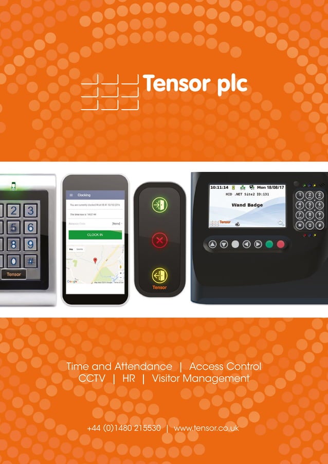 Tensor Time and Attendance, Access Control, CCTV, HR and Visitor Management Product Brochure | PDF