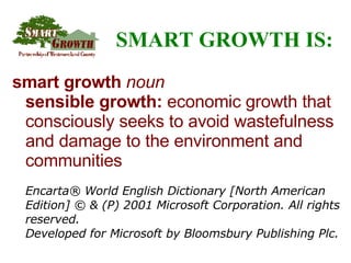 Ten Principles Of Smart Growth Sgpwc | PPT