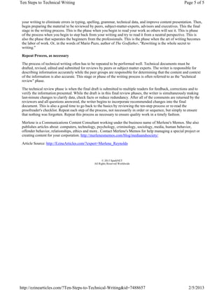 Ten steps-to-technical-writing | PDF