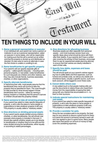 Ten things-to-include-in-your-will | PDF