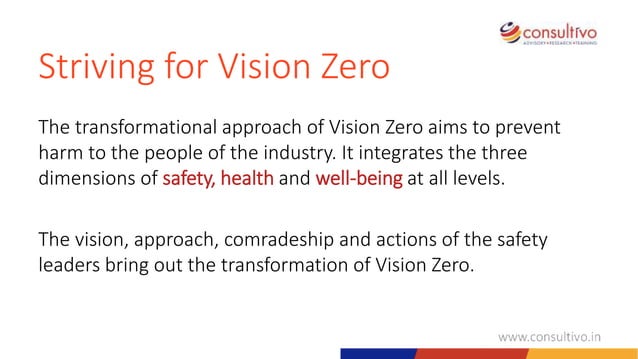 10 ways to ensure your safety leadership journey towards vision zero | PPT
