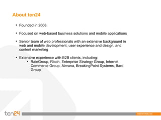 ten24 Web Solutions - Company Outline | PPT