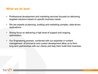 ten24 Web Solutions - Company Outline | PPT