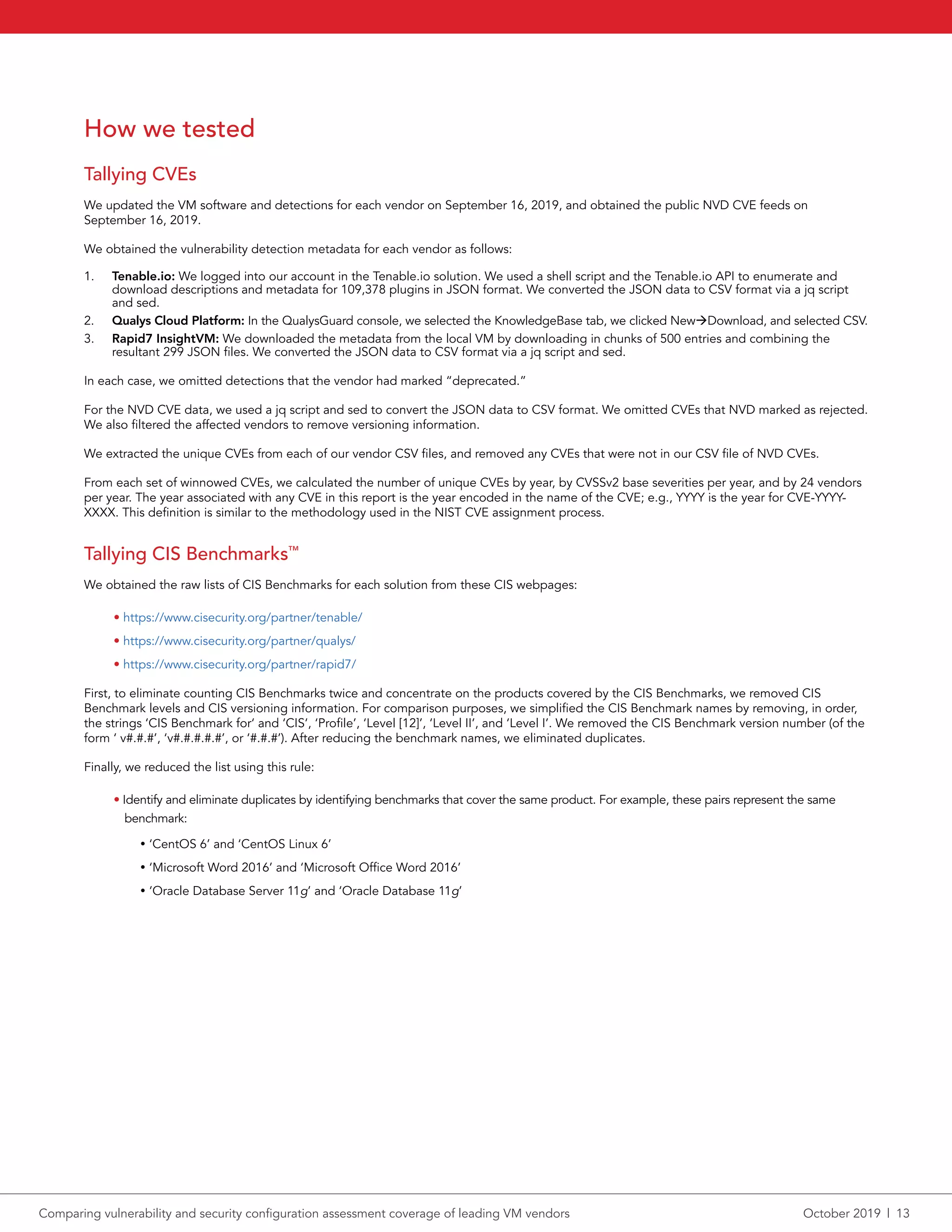 Comparing Vulnerability And Security Configuration Assessment Coverage Of Leading Vm Vendors Pdf