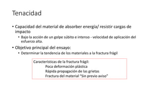 Tenacidad | PDF
