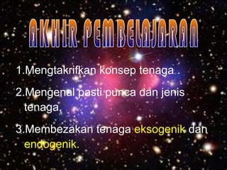 Geografi Ting 6 Penggal 1- TENAGA | PPT