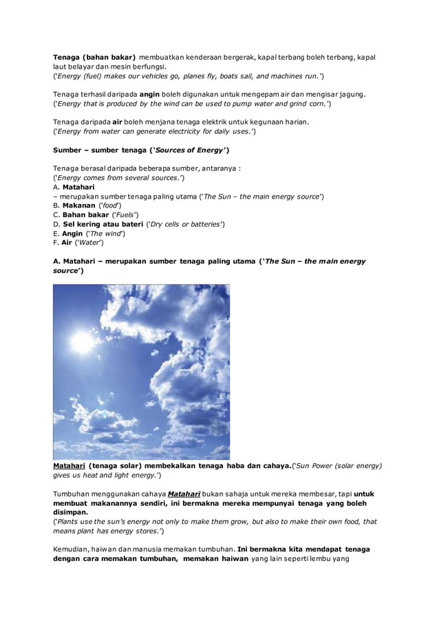 Tenaga dan sumber tenaga | PDF