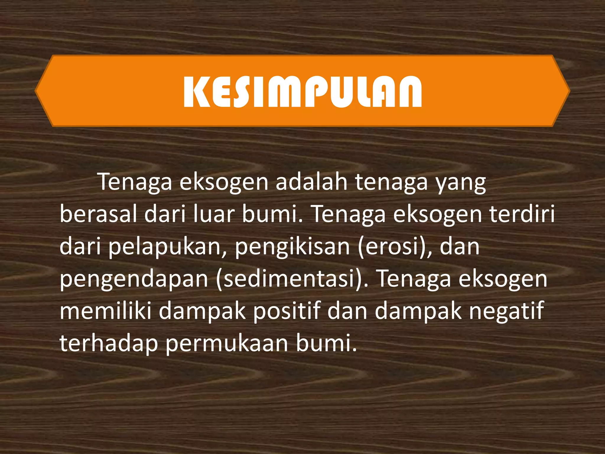 Tenaga eksogen | PPTX