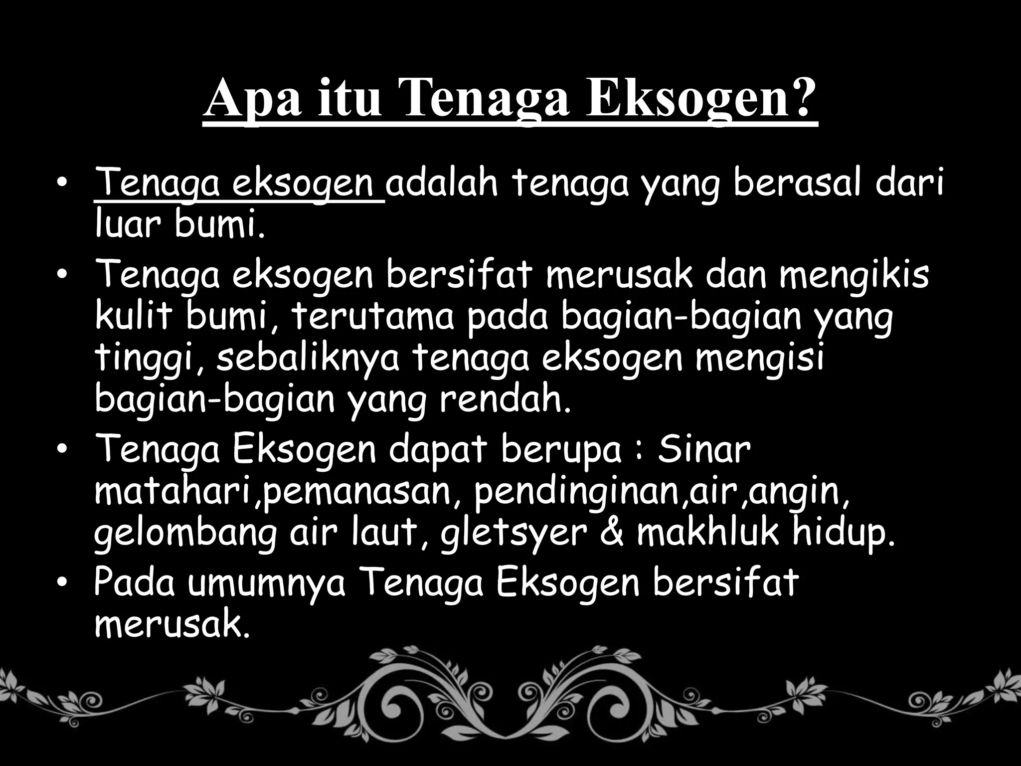Tenaga eksogen | PPT