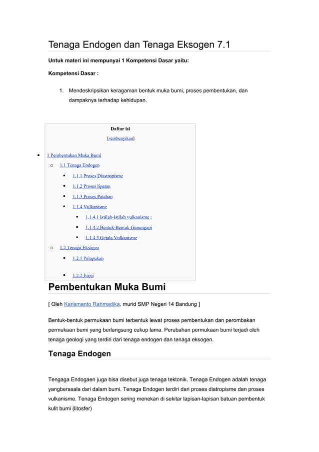 Tenaga endogen dan tenaga eksogen 7 | DOC