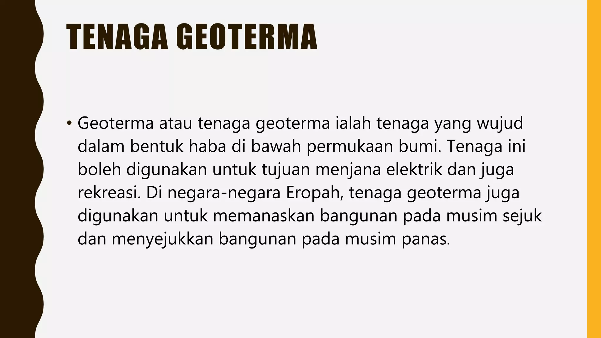 Tenaga geoterma | PPTX