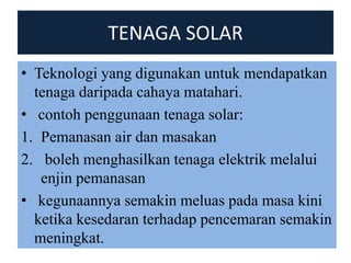 Tenaga yang boleh diperbaharui. a160254 | PPTX