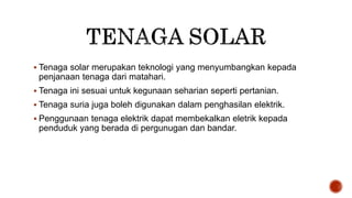 Tenaga yang boleh diperbaharui | PPTX