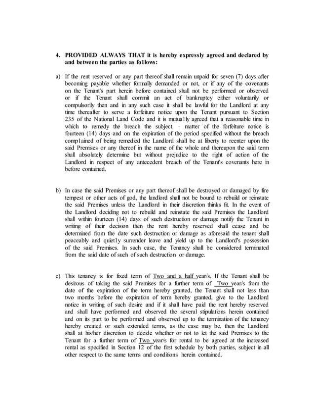 Tenancy agreement templat | DOC | Home Insurance | Insurance