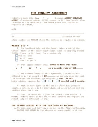 TENANCY AGREEMENT FOR A FLAT _www.pyasare.com.pdf