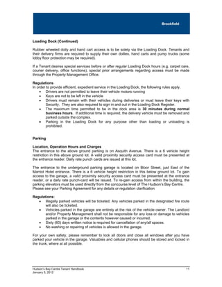 Tenant handbook 2 bloor e | PDF