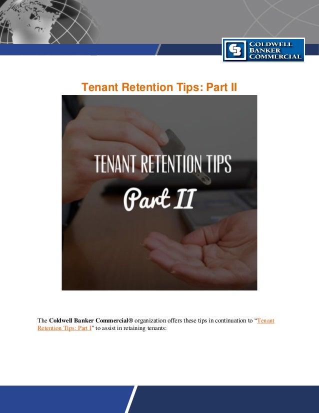 Tenant retention tips part ii