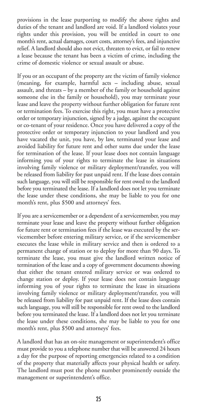 Tenants'rights handbook | PDF