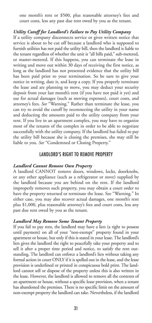 Tenants'rights handbook | PDF