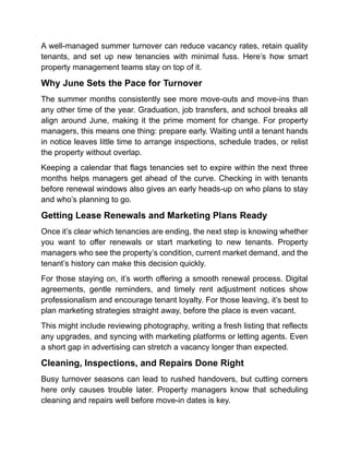 Tenant Turnover Season: How Smart Property Management Prepares for ...