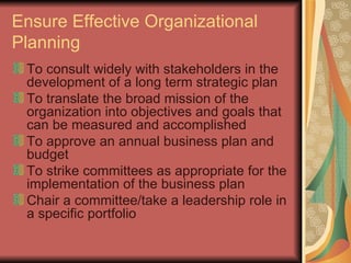 Ten Basic Responsibilities Of Directors | PPT