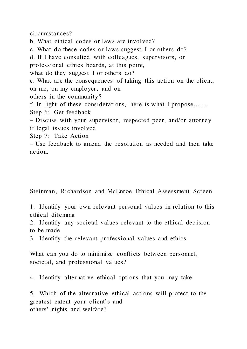 Ten Best Ethical Decision Making Models Elaine Co | PDF