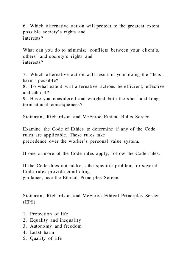 Ten Best Ethical Decision Making Models Elaine Co | PDF