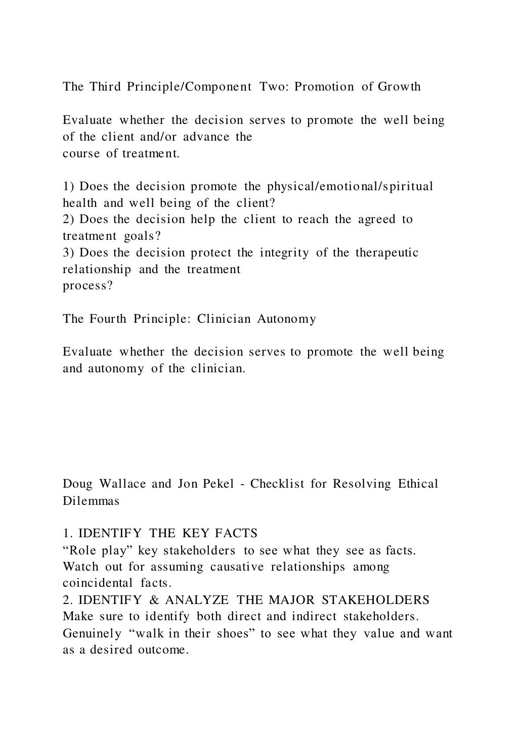 Ten Best Ethical Decision Making Models Elaine Co | PDF