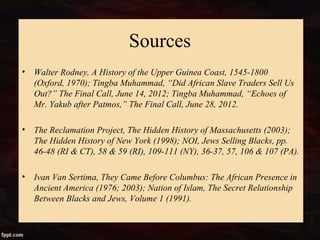 Ten best lies of black history | PPT