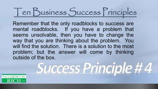 Ten business success principles slides | PPTX