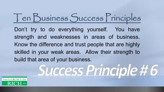 Ten business success principles slides | PPTX