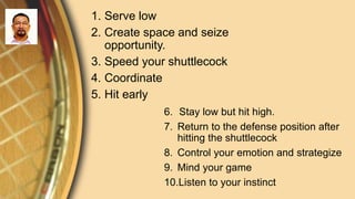 Ten cardinal rules for doubles | PPT