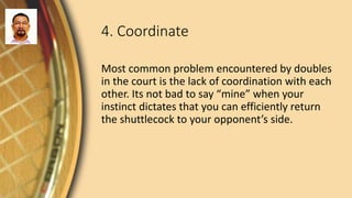 Ten cardinal rules for doubles | PPT