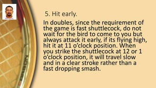 Ten cardinal rules for doubles | PPT