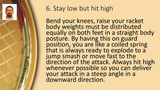 Ten cardinal rules for doubles | PPTX