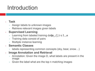 Supervised Learning of Semantic Classes for Image Annotation and Retrieval | PPTX