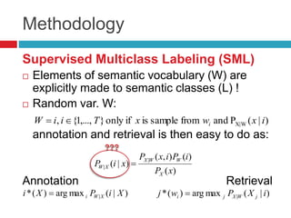 Supervised Learning of Semantic Classes for Image Annotation and Retrieval | PPTX