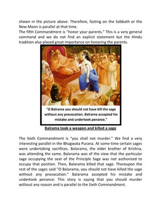 Ten Commandments of Moses and Krishna | PDF