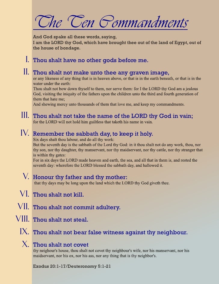 The Ten Commandments
