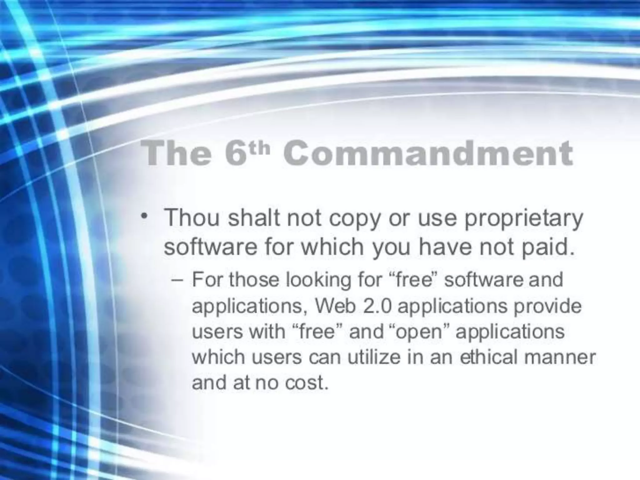Ten commandments of Computer Ethics | PPTX
