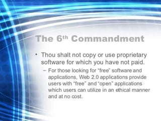 Ten commandments of Computer Ethics | PPTX