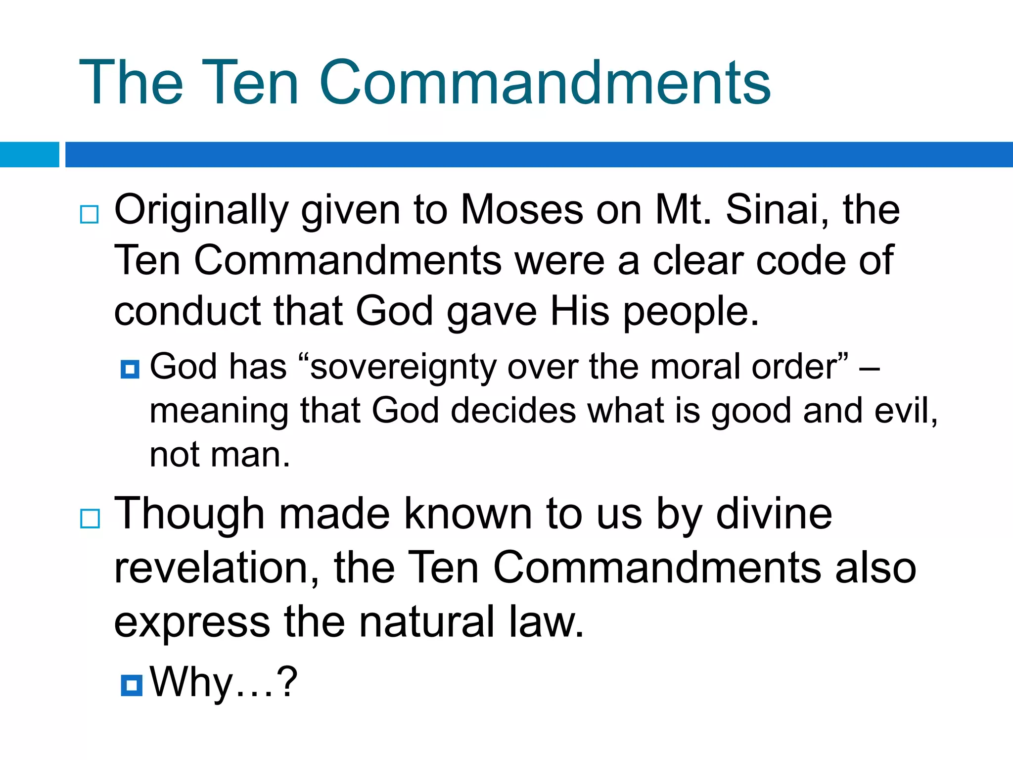 Ten Commandments and the Beatitudes | PPT