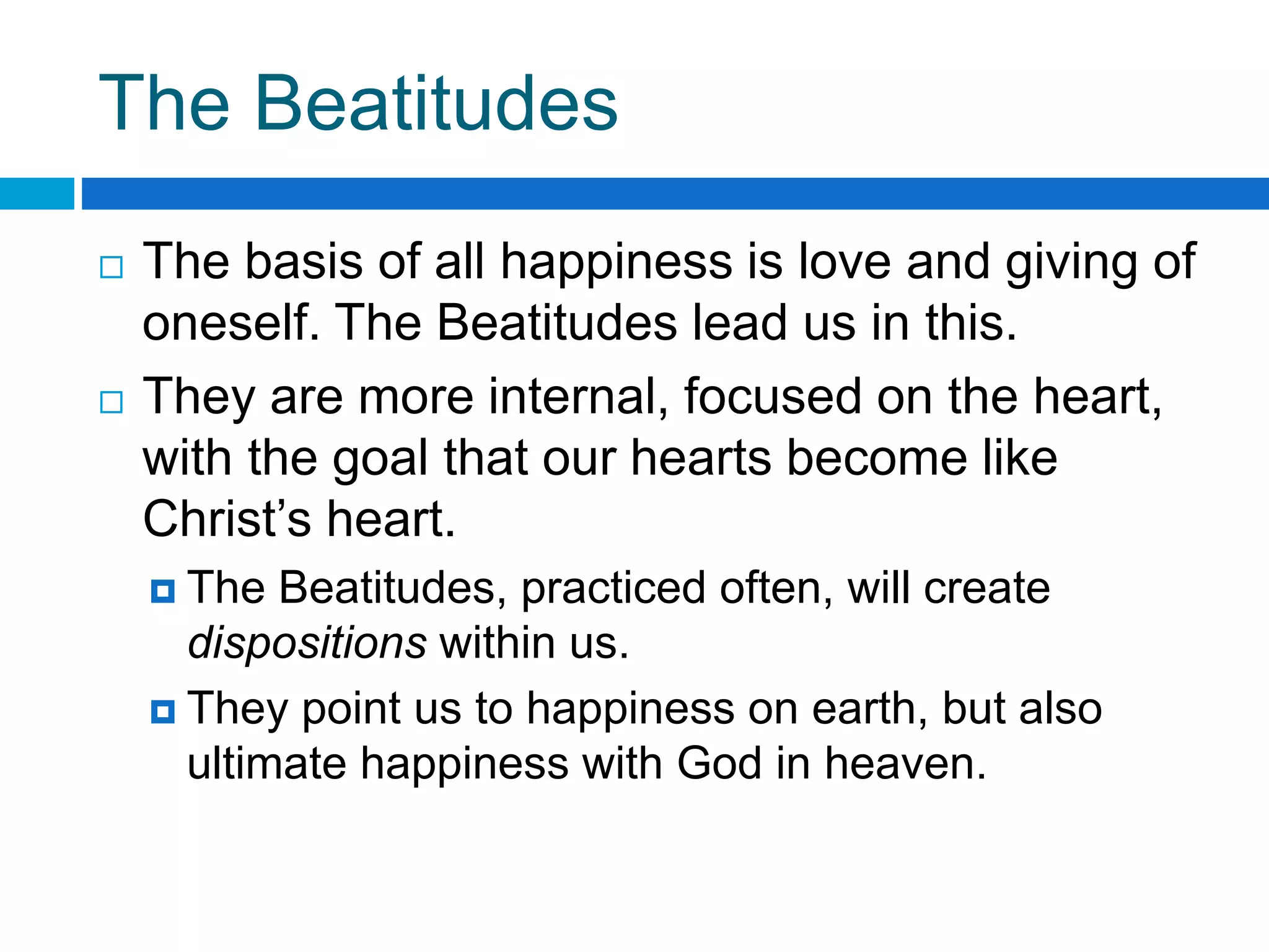 Ten Commandments and the Beatitudes | PPT