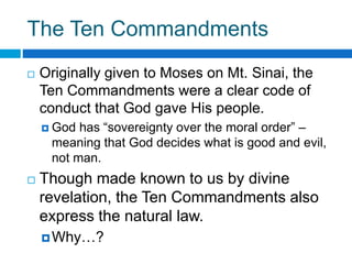 Ten Commandments and the Beatitudes | PPT